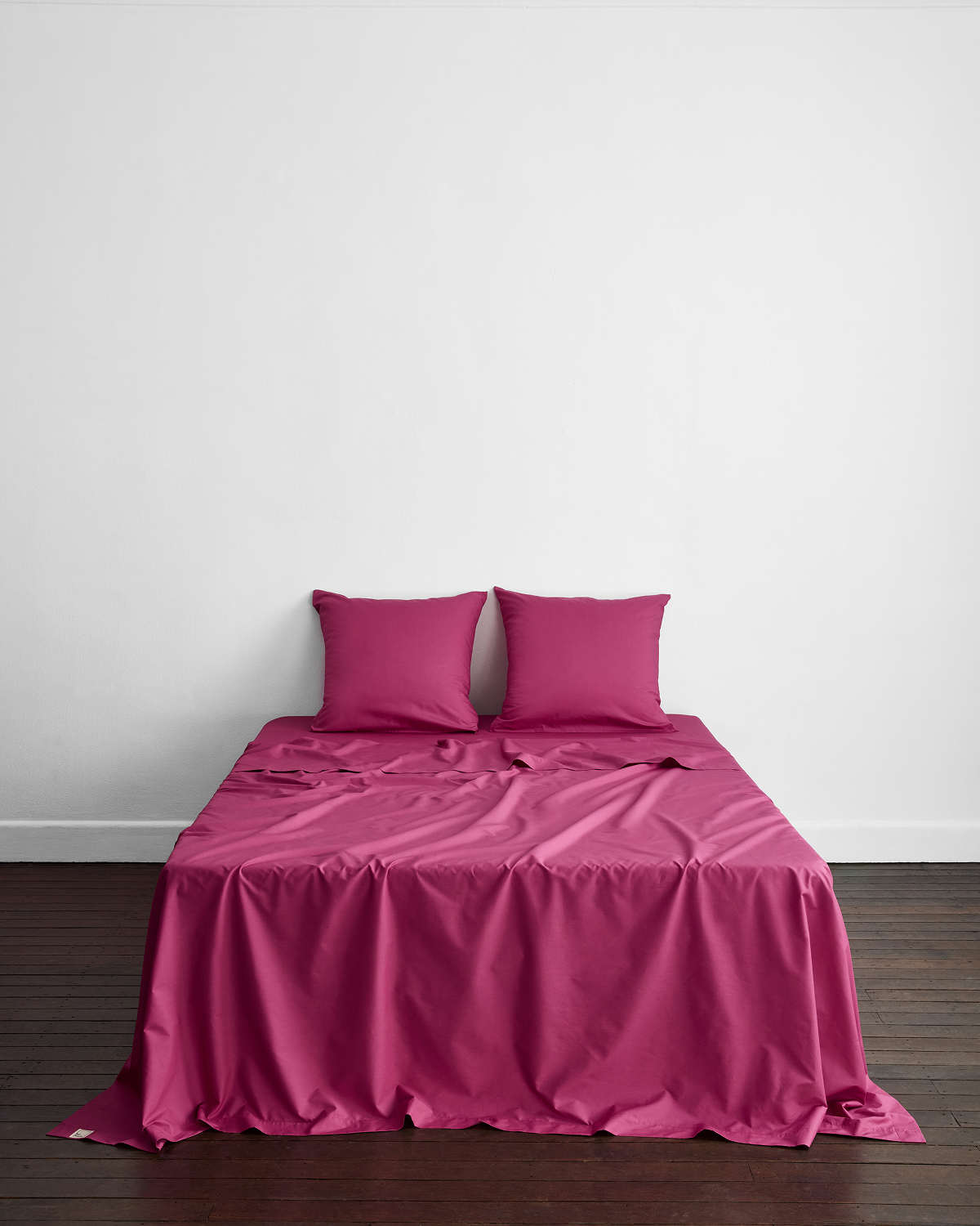 Organic Cotton Percale European Pillowcases (Set of Two) - Berry | Bed ...