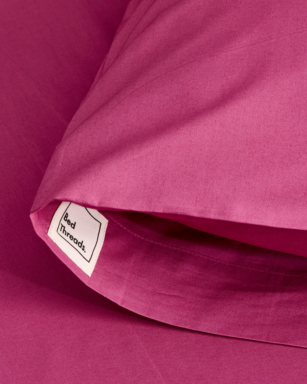 Organic Cotton Percale Pillowcases (Set of Two) - Berry | Bed Threads
