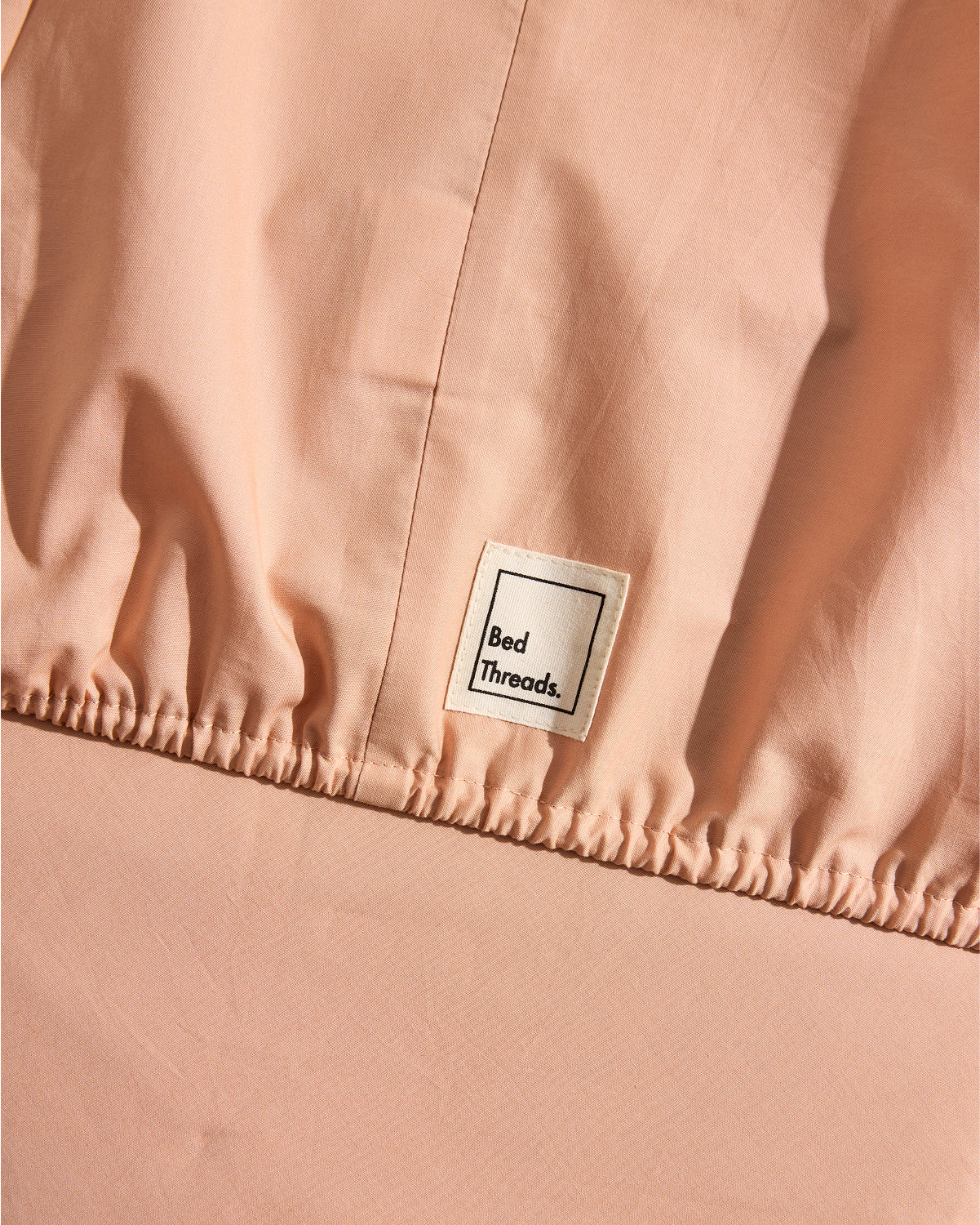 Organic Cotton Percale Fitted Sheet - Butterscotch | Bed Threads
