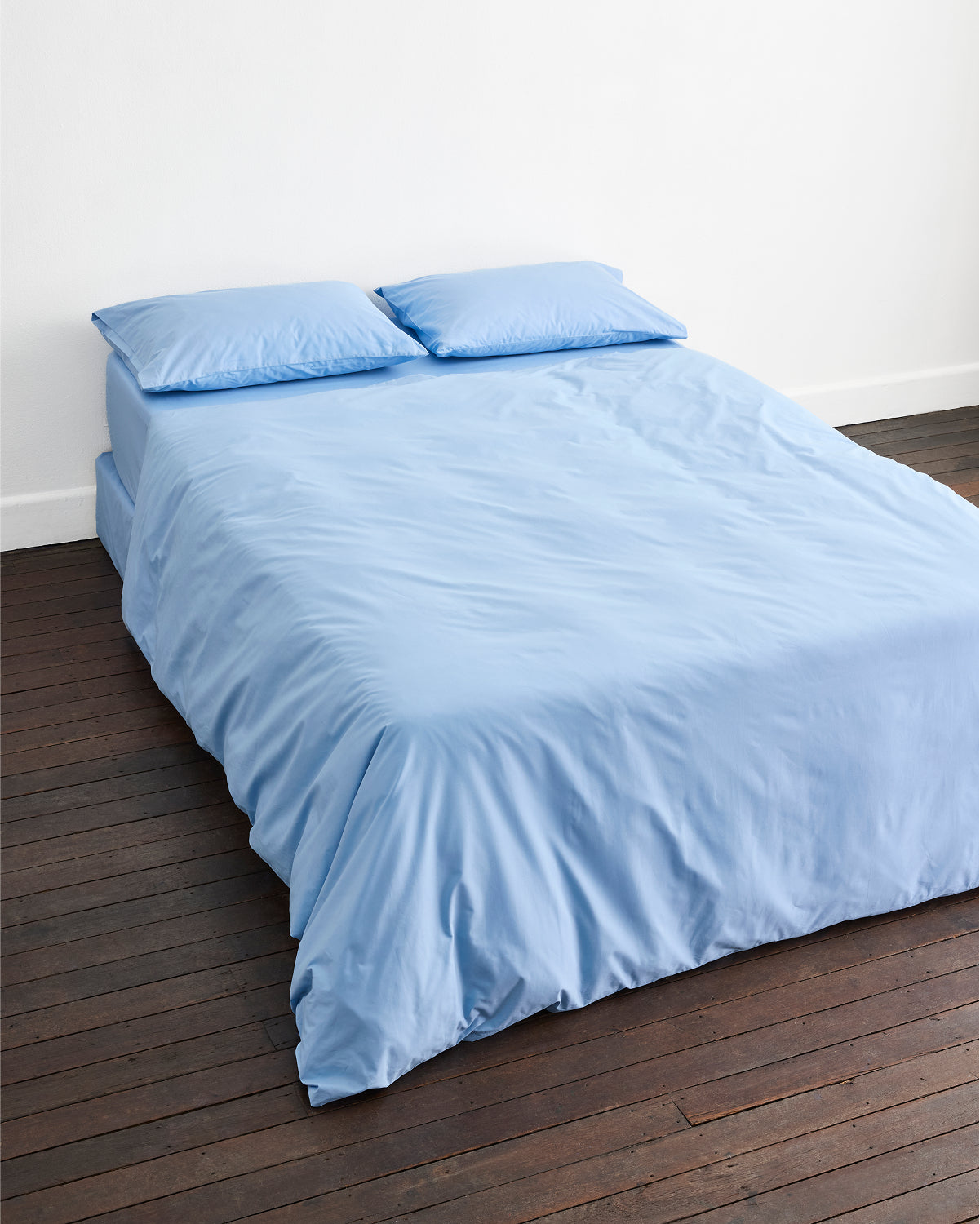 Organic Cotton Percale Bedding Set - Sky | Bed Threads
