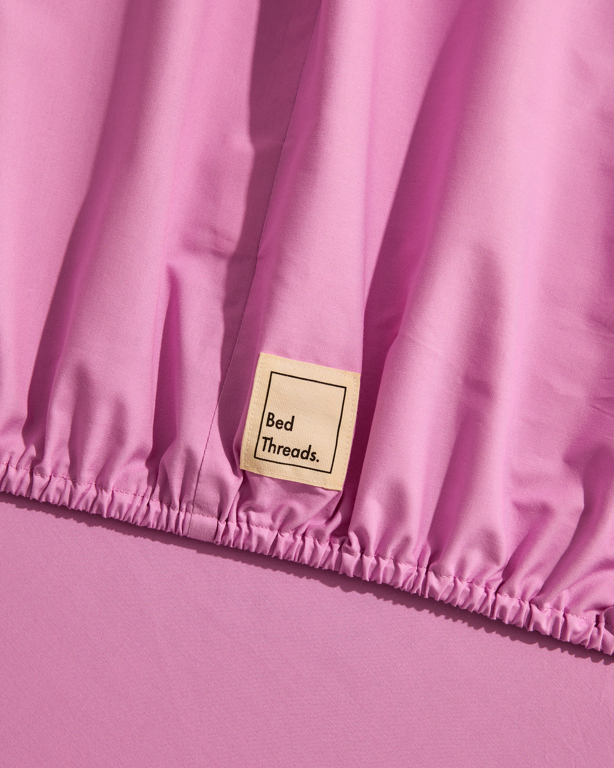 Organic Cotton Percale Fitted Sheet Set - Bubblegum | Bed Threads