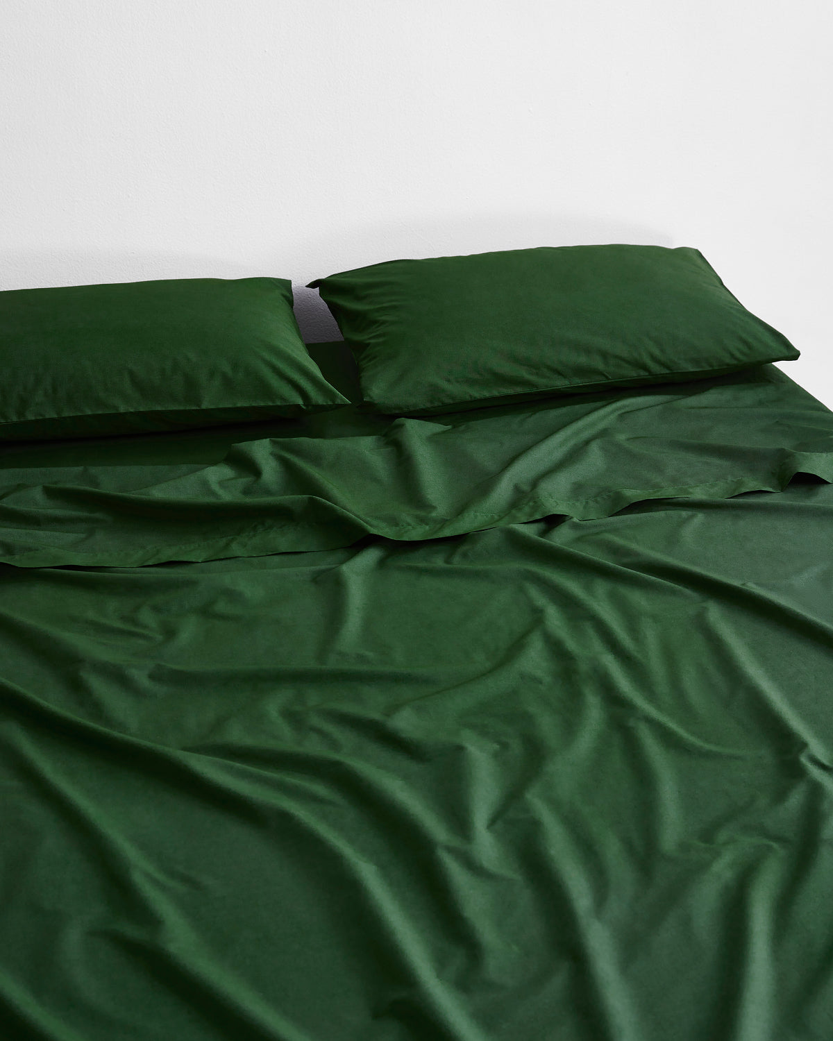 Organic Cotton Percale Sheet Set - Moss | Bed Threads
