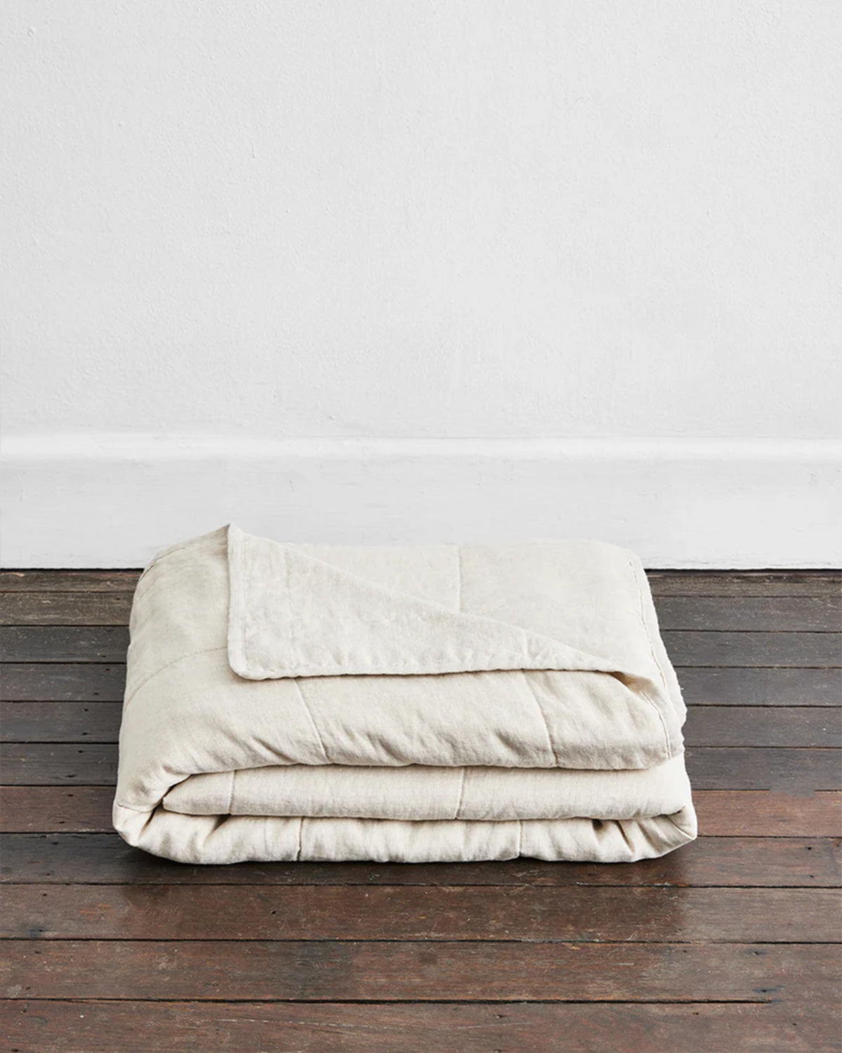 Oatmeal & Crème 100% French Flax Linen Quilt Bedding Bundle – Bed Threads