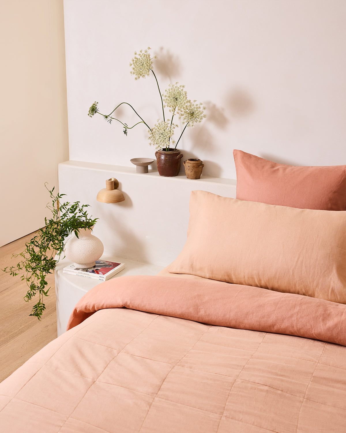 Terracotta & Rust Two-Tone Quilt – Bed Threads