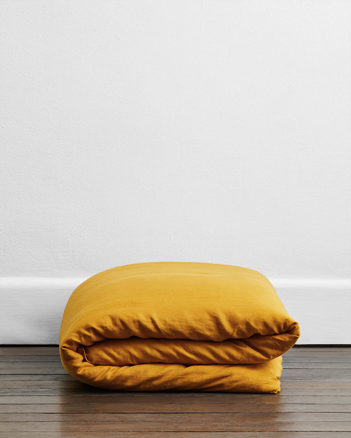 100% French Flax Linen Bedding Bundle - Turmeric & Lavender | Bed Threads
